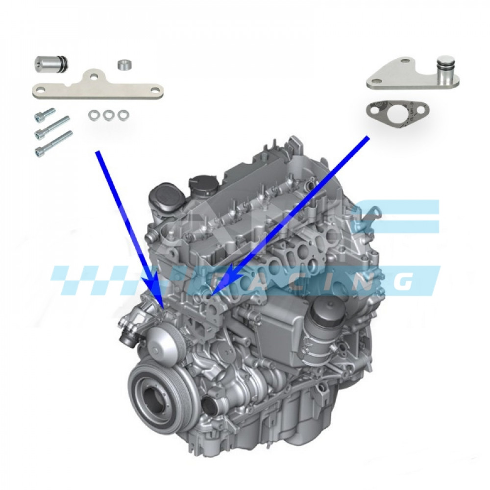 MANF RACING EGR Valve + EGR Cooler Delete Kit BMW N47 - MF_E+PDEL_N47